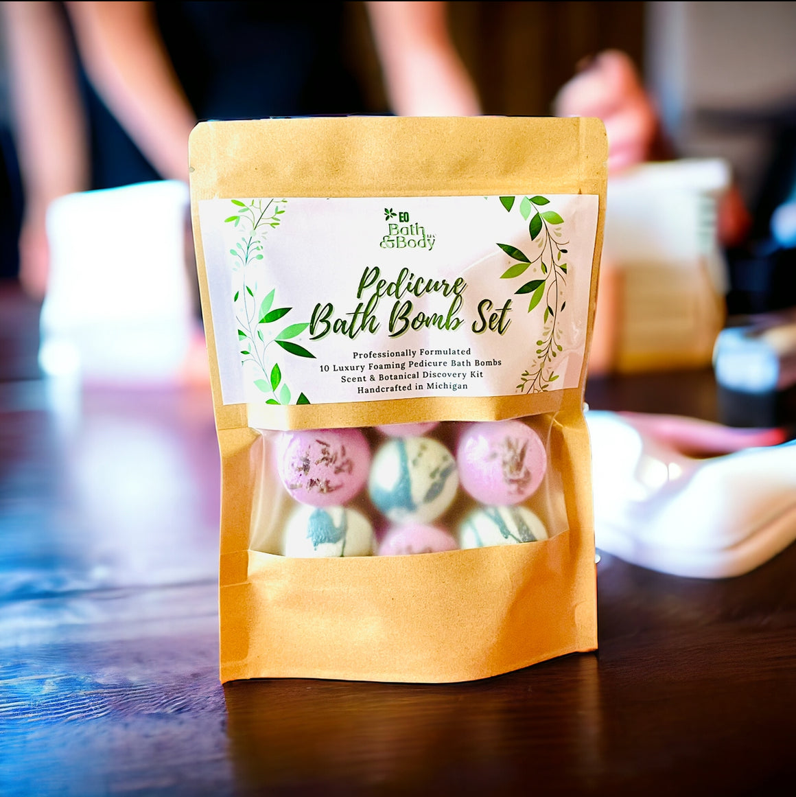 Pedicure Foaming Bath Bombs Gift Box 10 Piece Set | Gift for Her | Gif ...